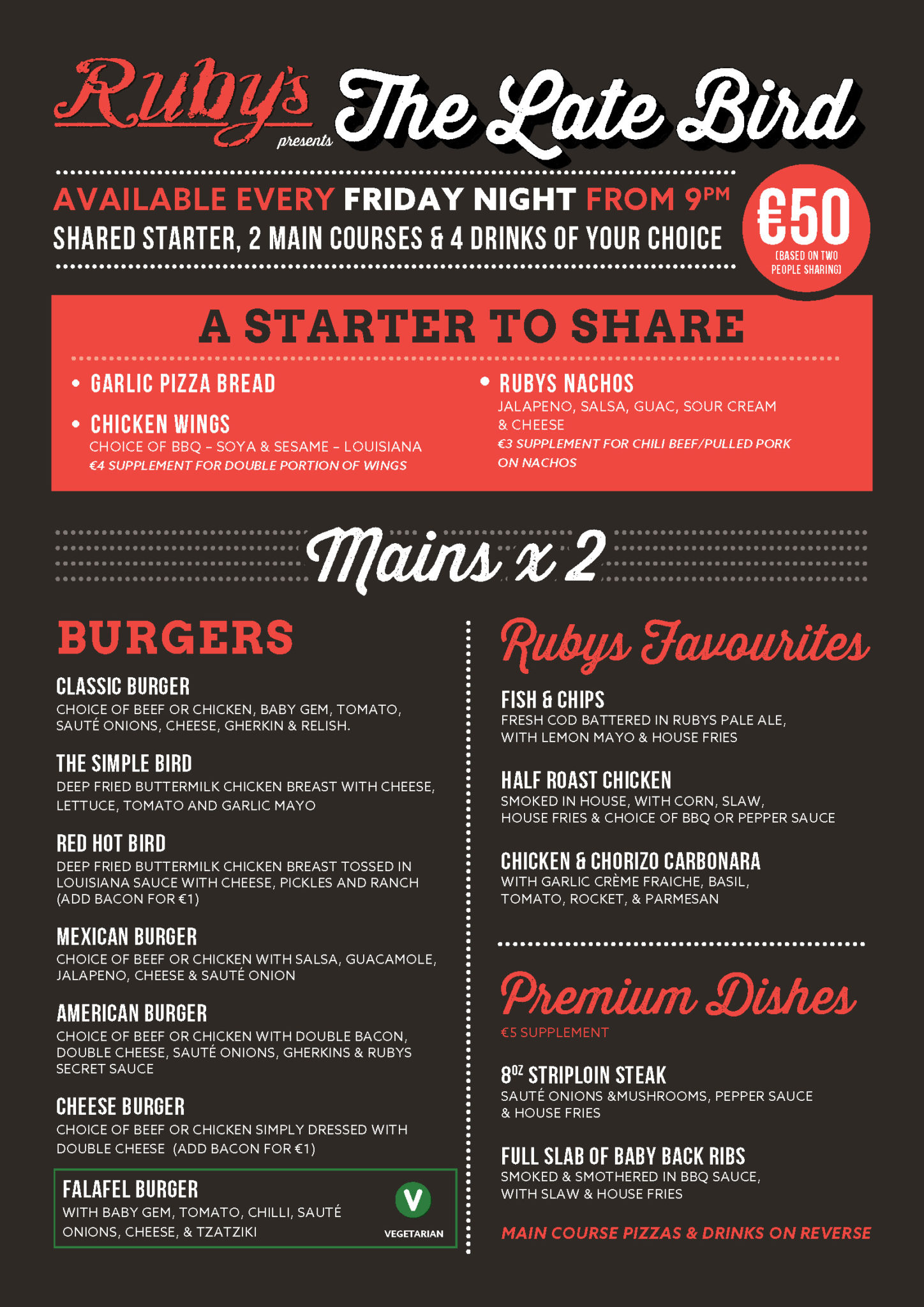 Rubys Pizza and Grill Restaurant Swords Dublin mouth ...