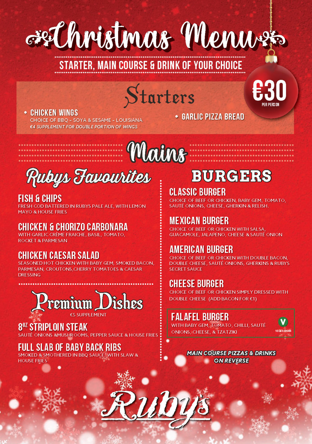 Rubys Pizza and Grill Restaurant Swords Dublin mouth ...