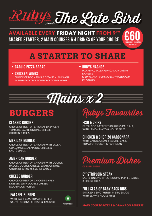 Rubys Pizza and Grill Restaurant Swords Dublin mouth ...